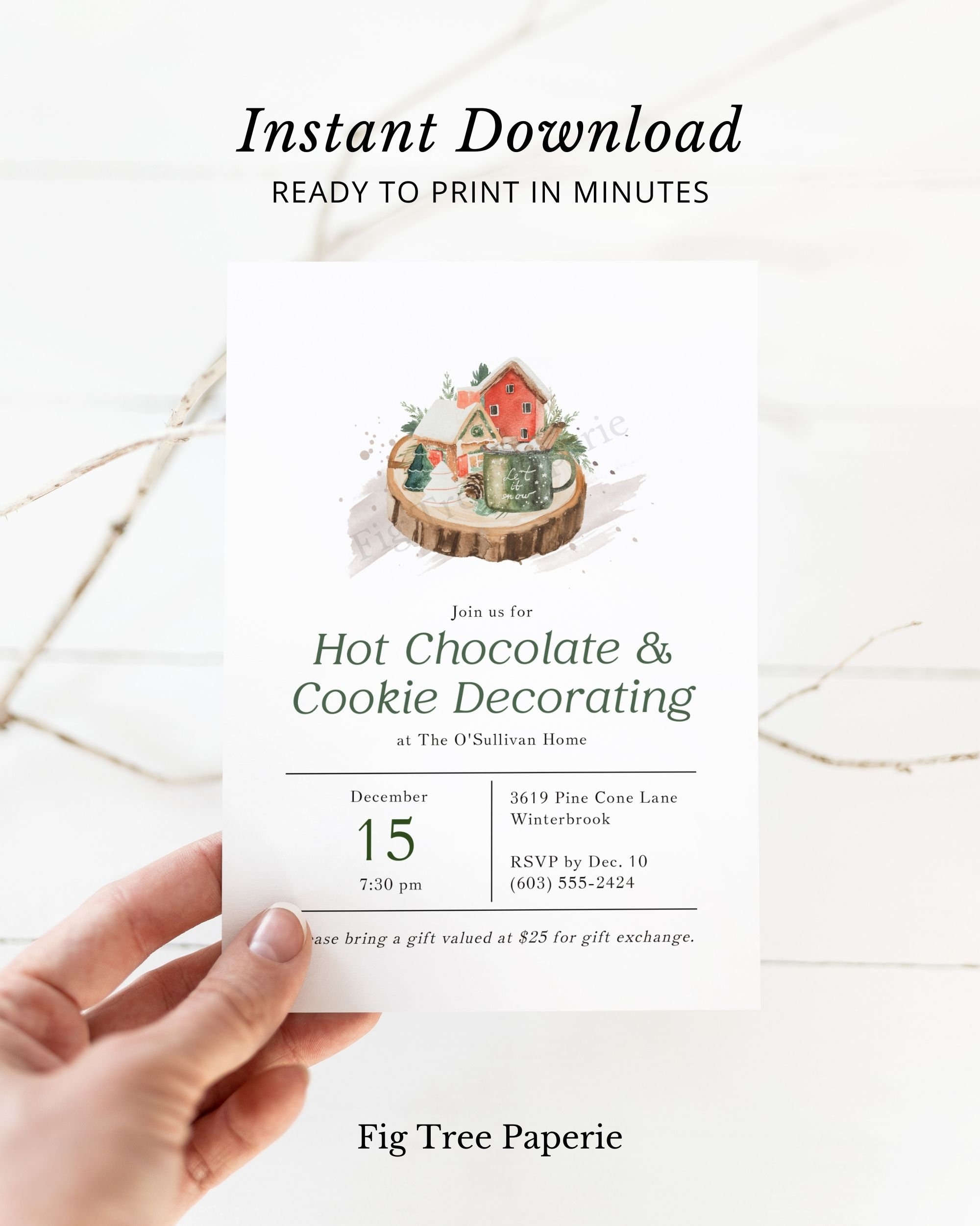 Cookie Decorating Party Invitation, Cookie Exchange Invite, Christmas ...