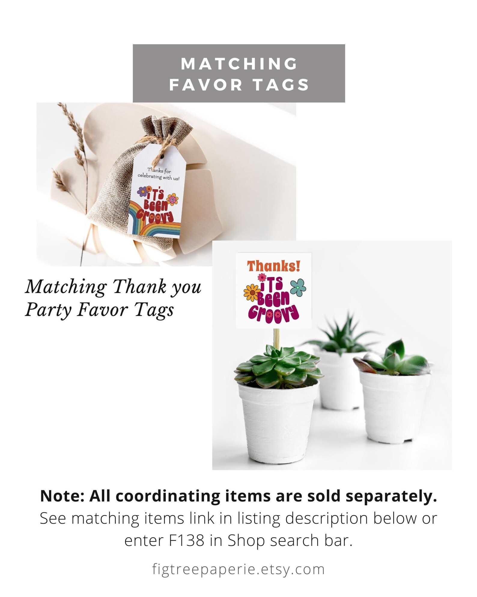 Groovy Party Favor Tag Template, 70s Retro Wedding Favor Tag, Retro 70s ...