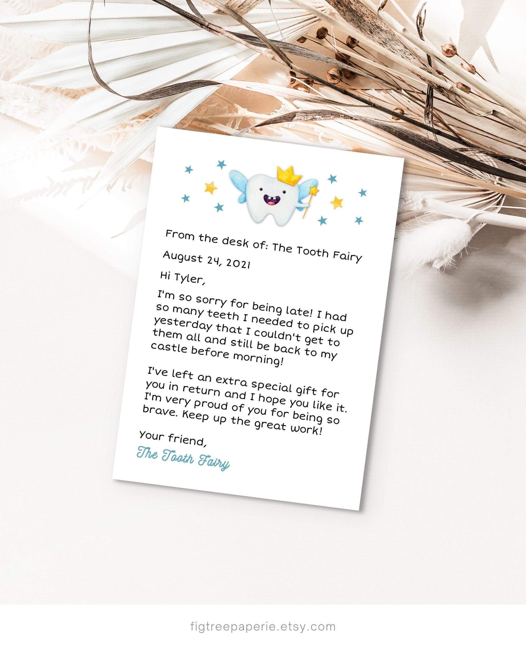 Mini Tooth Fairy Forgot Letter Tooth Fairy Didn't Come - Etsy
