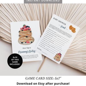 Baby Brunch Shower Games, Breakfast Baby Shower Games, Pancakes Waffles ...