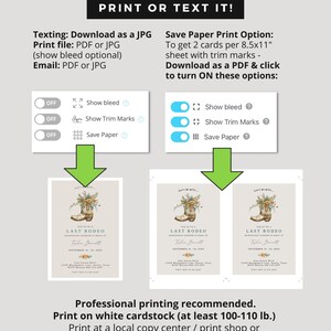 Last Rodeo Bachelorette Party Invitation, Last Rodeo Printable ...