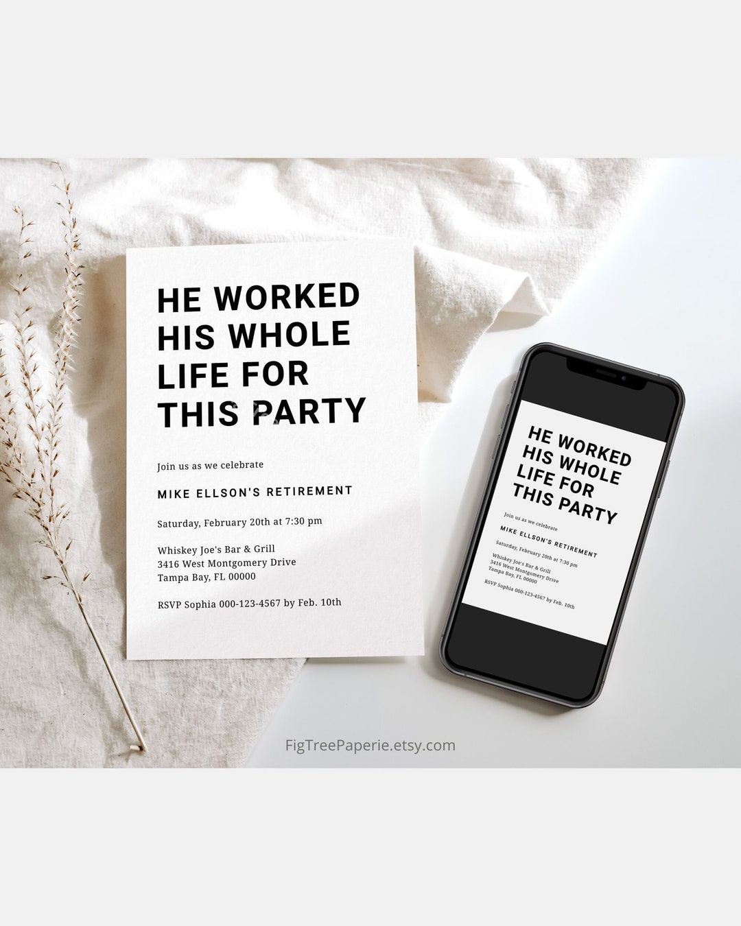 Funny Retirement Party Invitation Retirement Party Invite for - Etsy