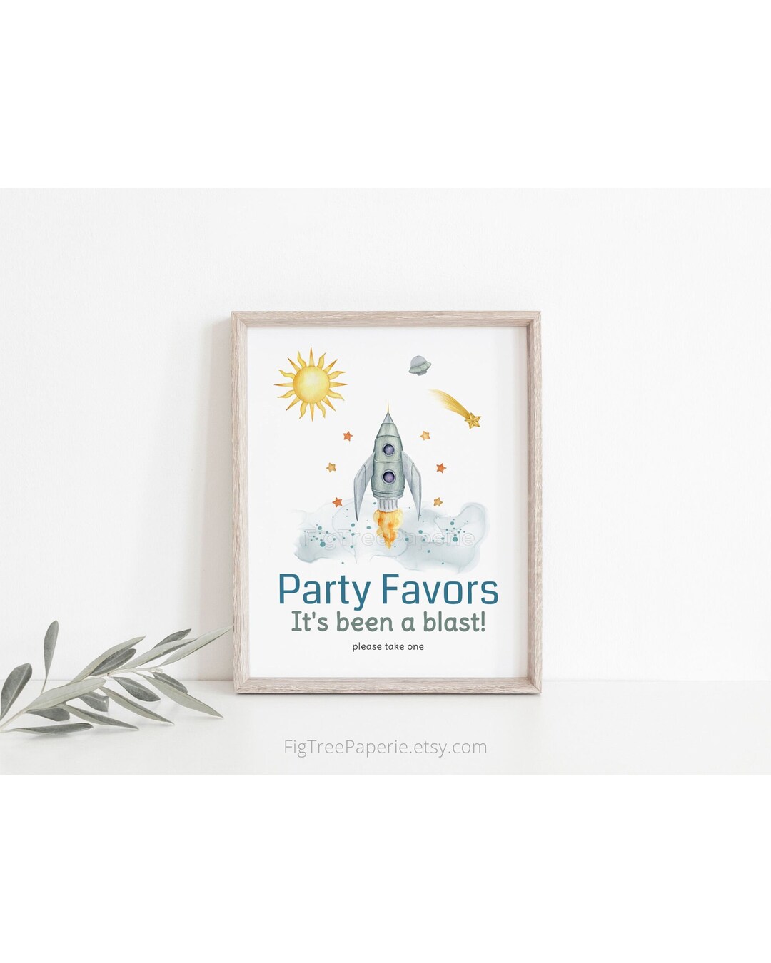 Party Favors Sign Outer Space Party, Galaxy Birthday Favor Sign ...