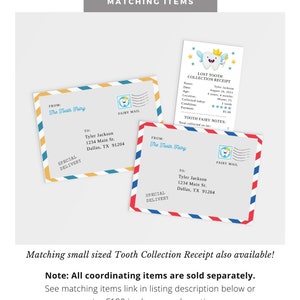 Mini Tooth Fairy Certificates Printable, Editable Tooth Fairy Kit, Lost ...