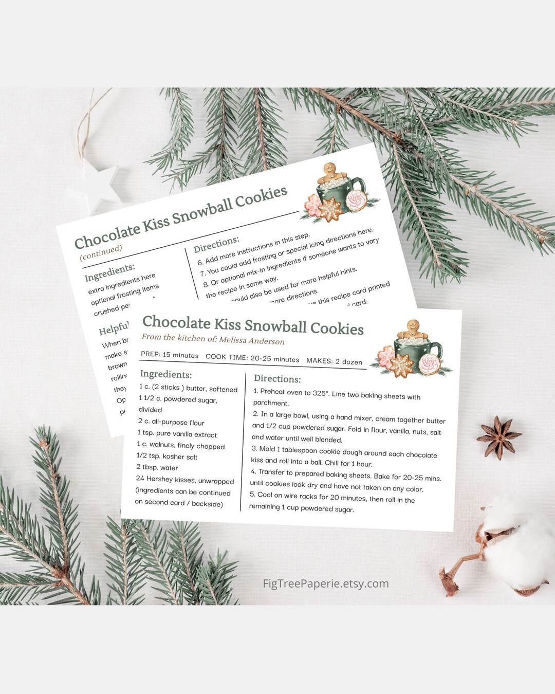 Cookie Exchange Recipe Card Template, Gingerbread Man Cookie Exchange ...