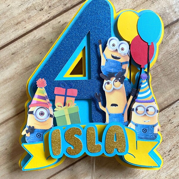 Minion Cake Topper - Etsy