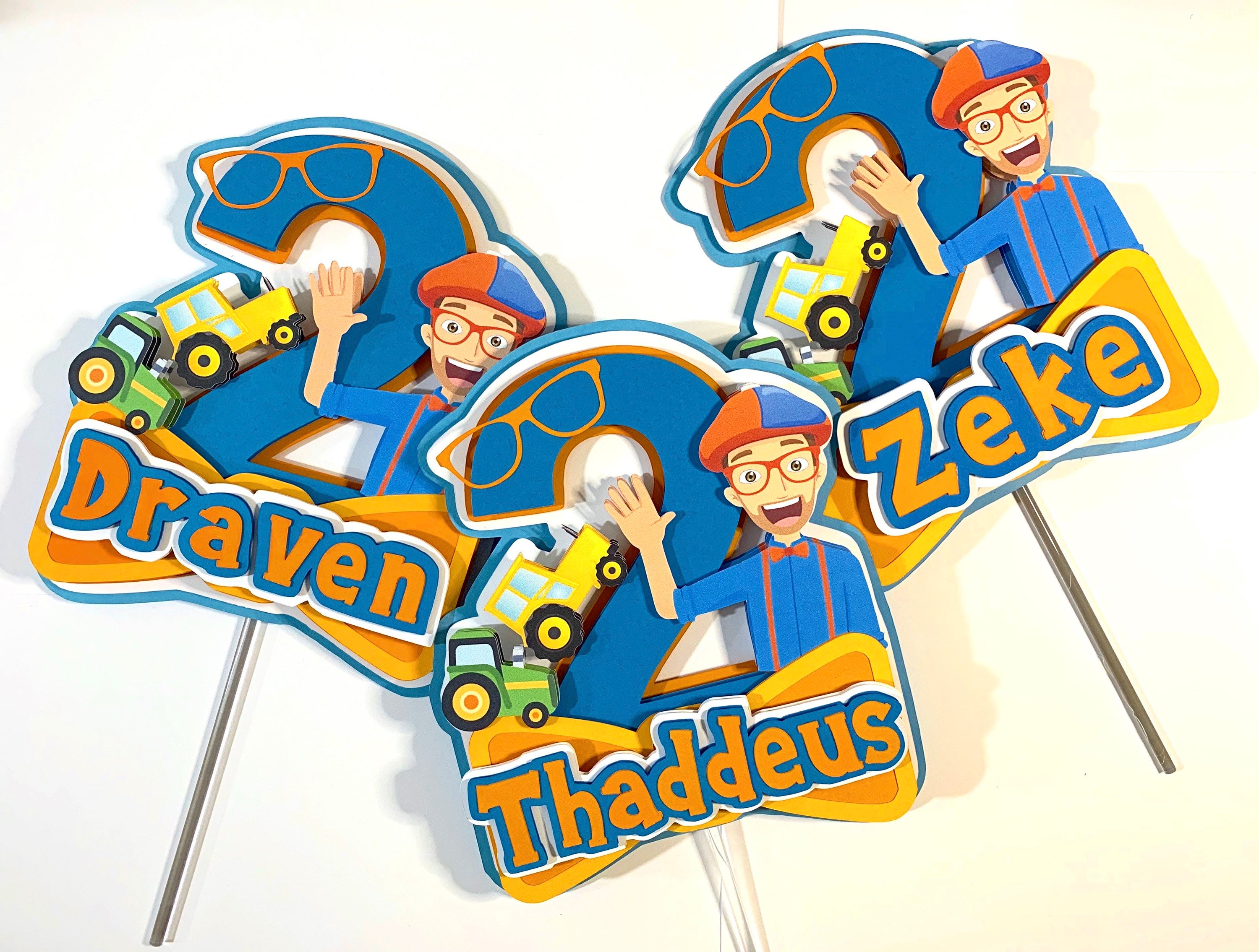Blippi Cake topper Blippi Topper Blippi party - Etsy México
