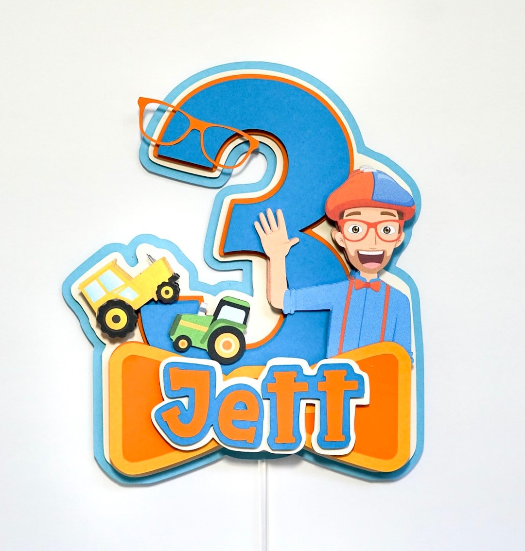 Blippi Cake topper Blippi Topper Blippi party - Etsy México