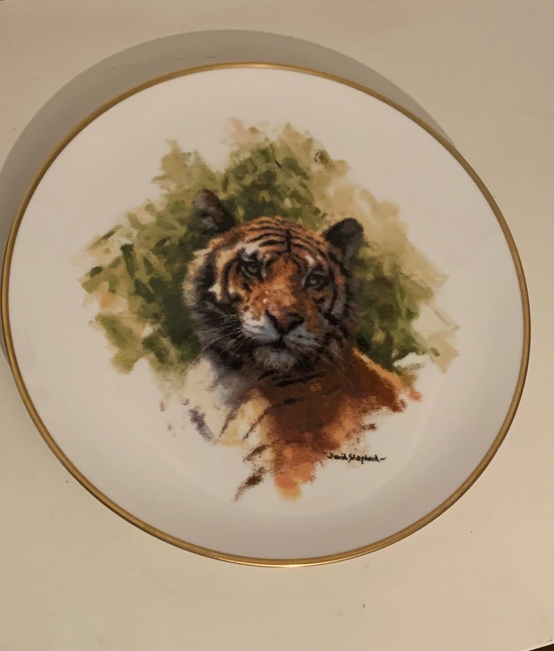 Wedgwood Bone China Tiger Plate by David Shepherd - Etsy
