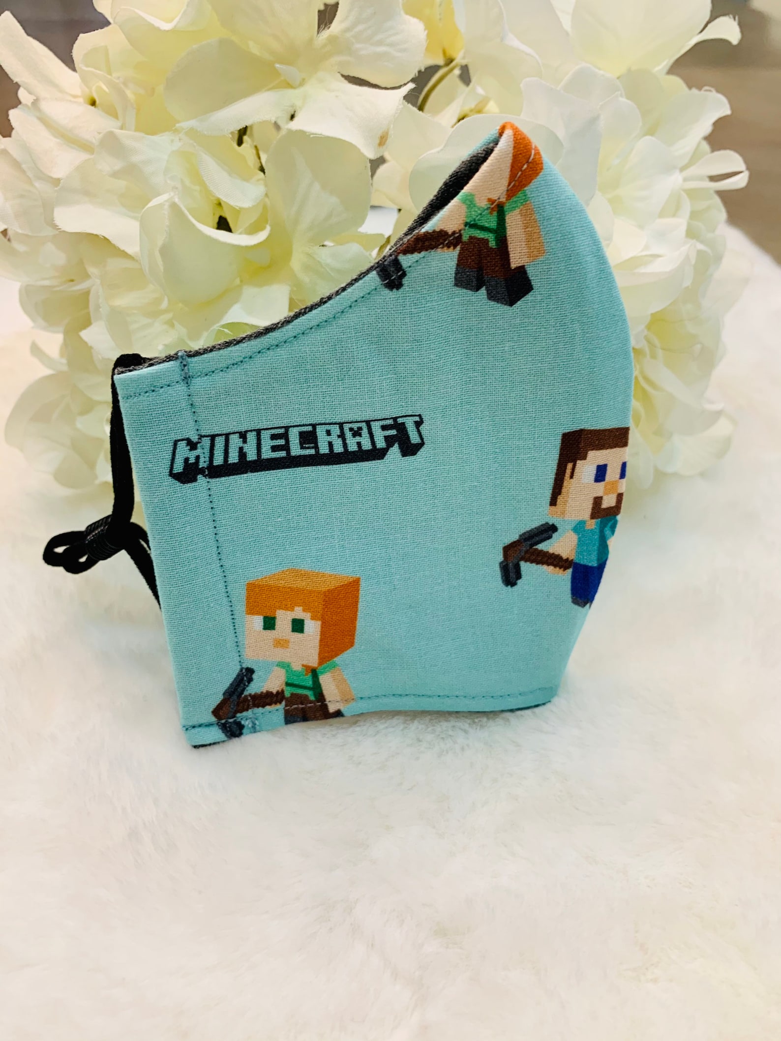 Steve Alex Toss Minecraft Face Mask | FREE SHIPPING | Adjustable Ear ...
