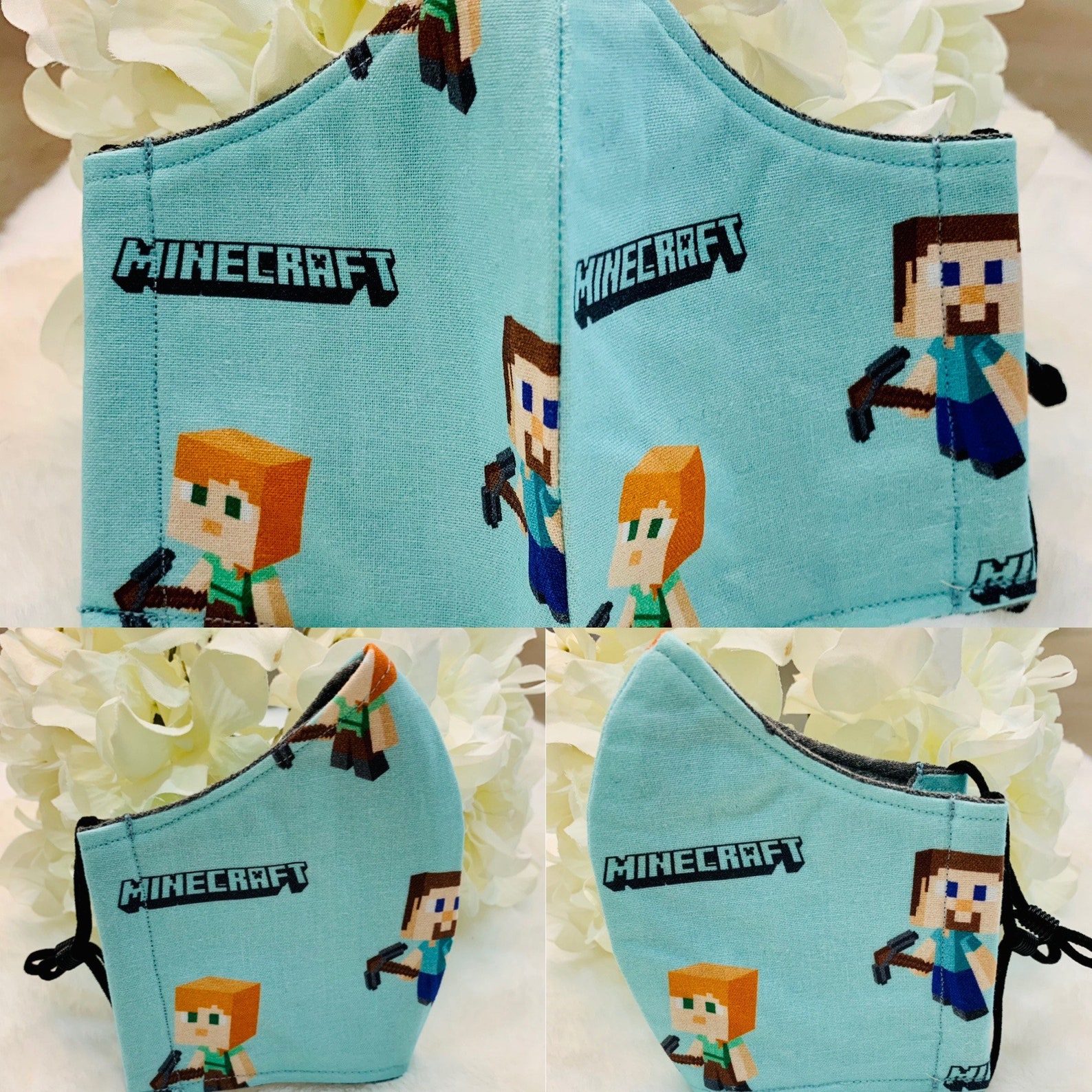 Steve Alex Toss Minecraft Face Mask FREE SHIPPING - Etsy