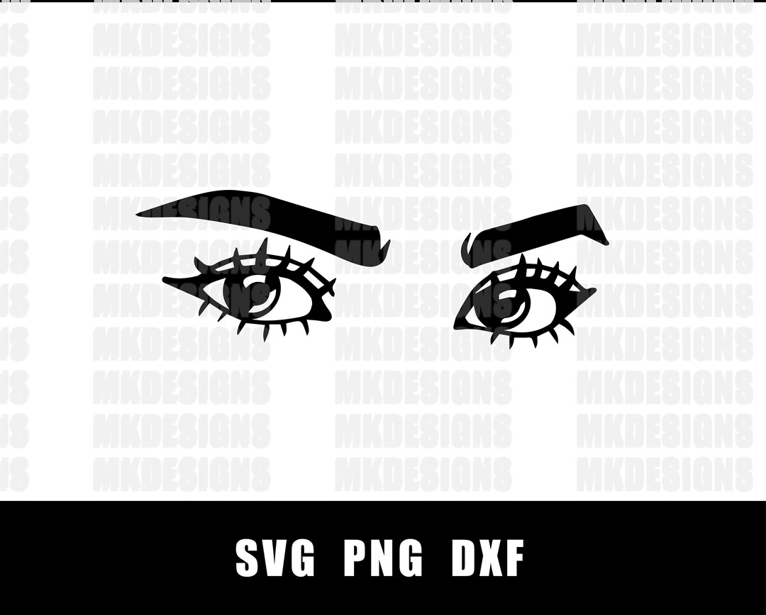 Eyes SVG - Cut File - Cricut Design - Beautiful Eyes Design - Etsy