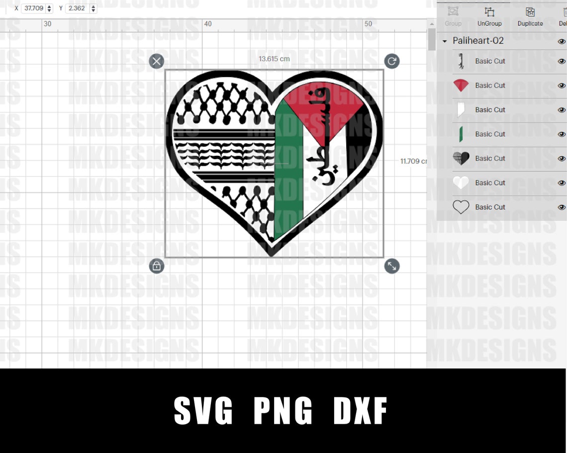 Palestinian Heart | SVG Design | Kufeya Print | Palestine's Flag - Etsy