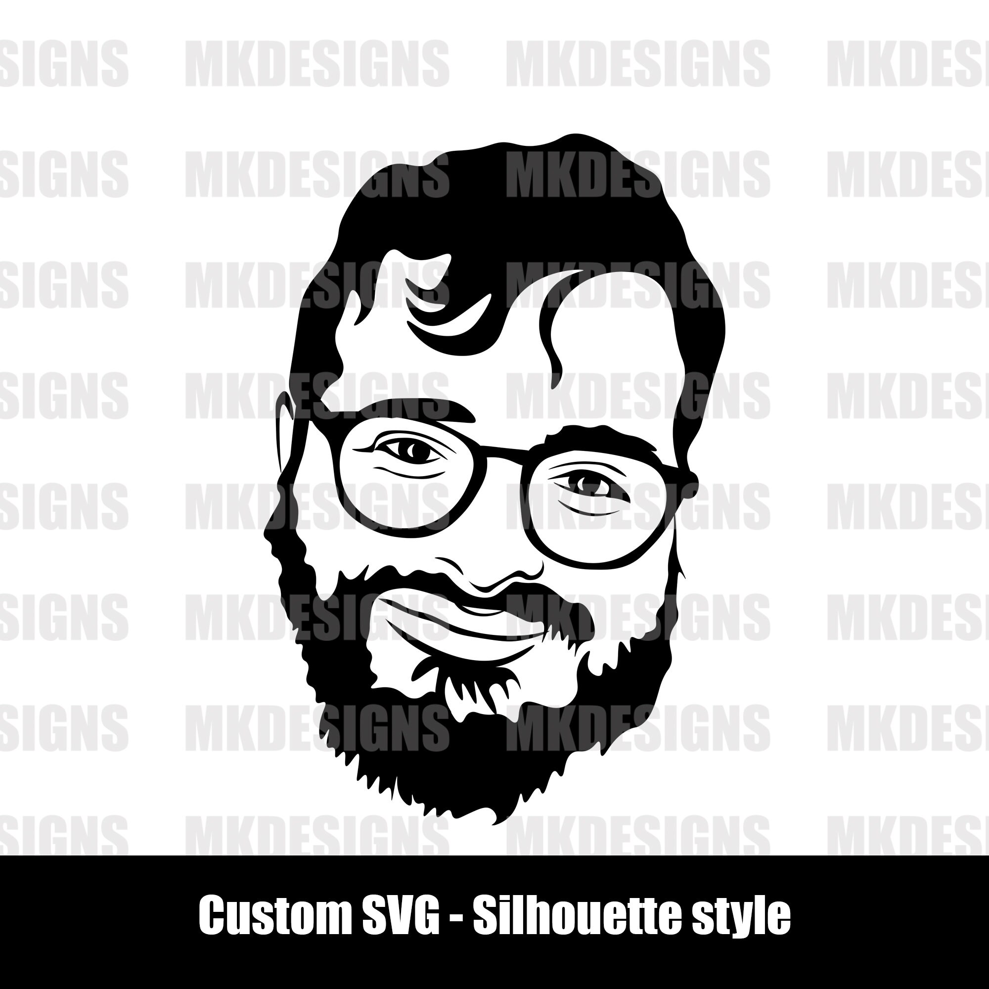 Custom Silhouette Portrait Photo to Vector Bloggers - Etsy