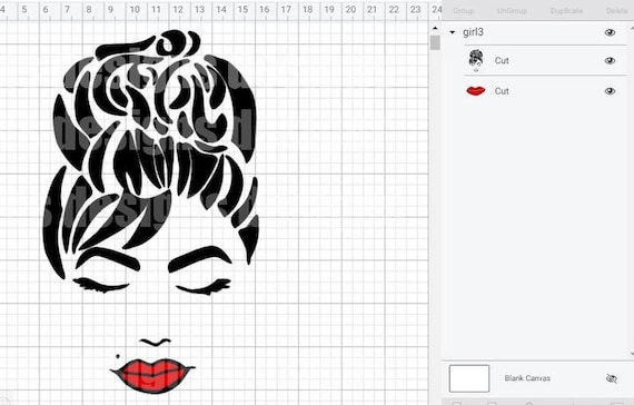 Layered SVG Lady digital cricut designs transparent cut file | Etsy