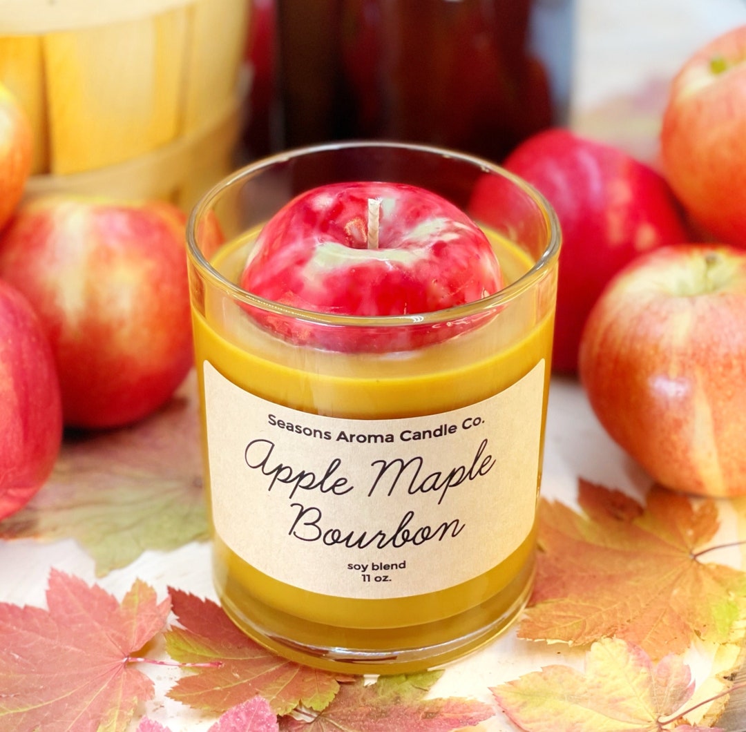 Apple Maple Bourbon Soy Blend Candle Spring Candle Gift Food Candle ...