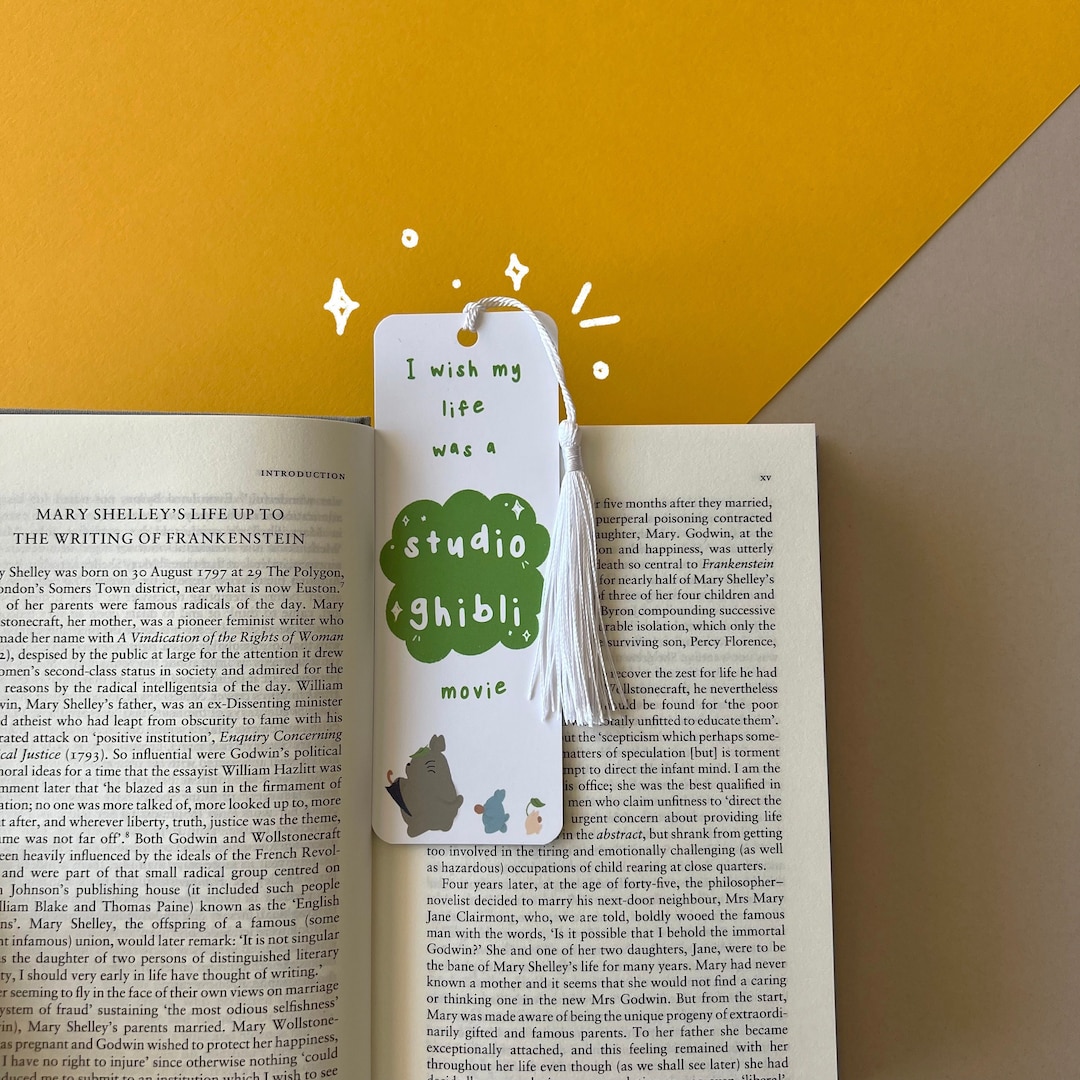 Cute Anime Character Totoro Bookmark / Coloured Tassle - Etsy