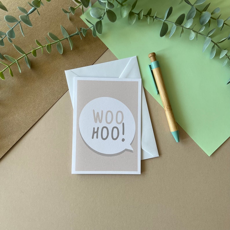 Woohoo Congratulations Well Done Card / Greetings Card A6 - Etsy