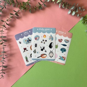 Cute Anime Characters Illustration Sticker Sheet / Digital Art, Cute ...