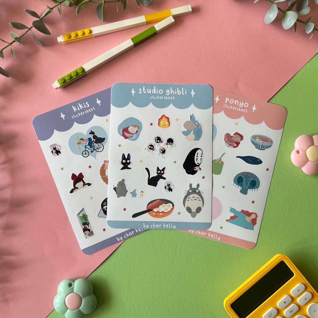 Cute Anime Characters Illustration Sticker Sheet / Digital Art, Cute ...