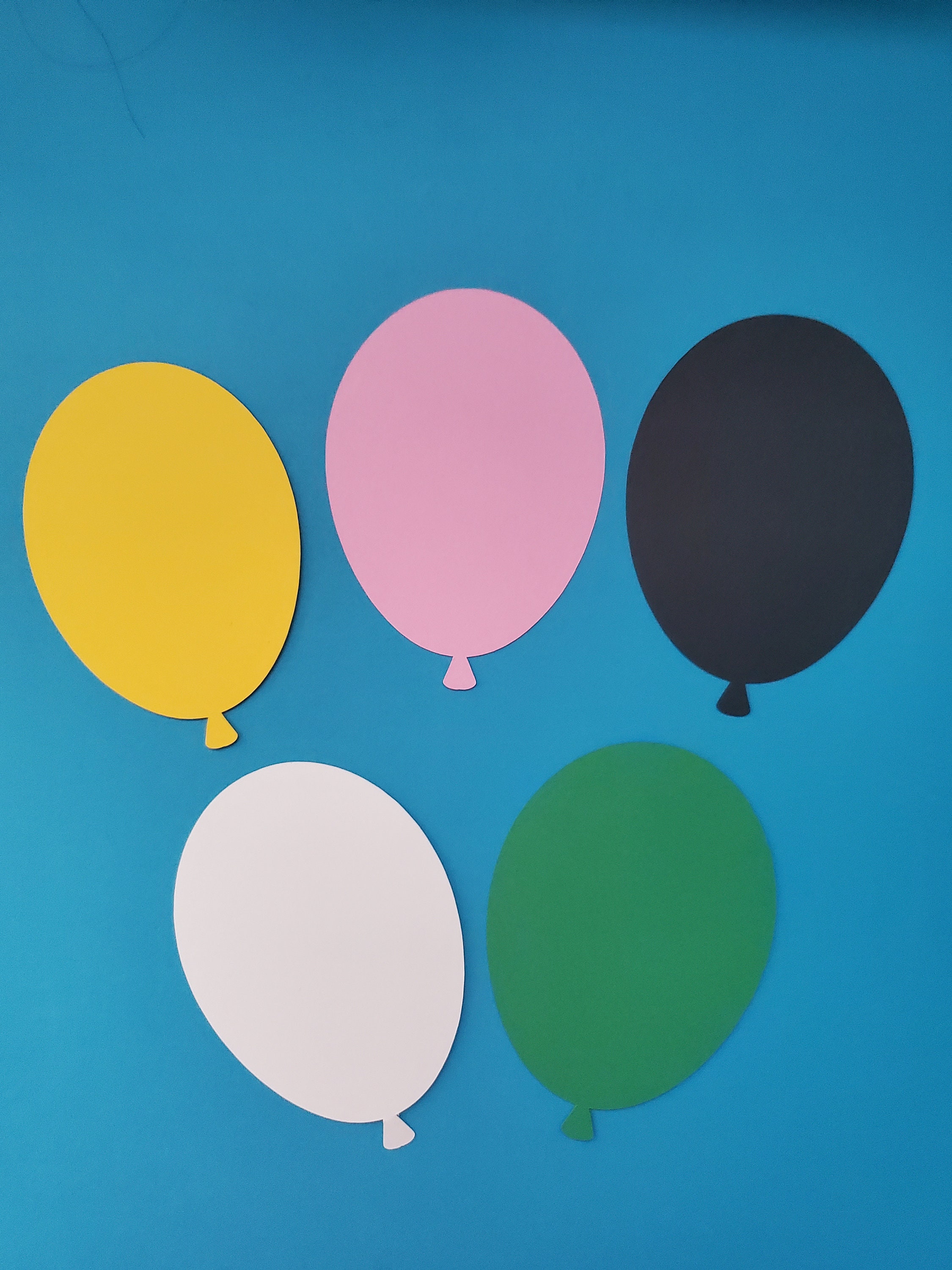 Die Cuts Balloons 20 Pieces Different Color & Size Choices Cardstock ...