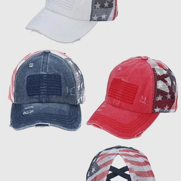 Distressed Baseball Cap - Etsy