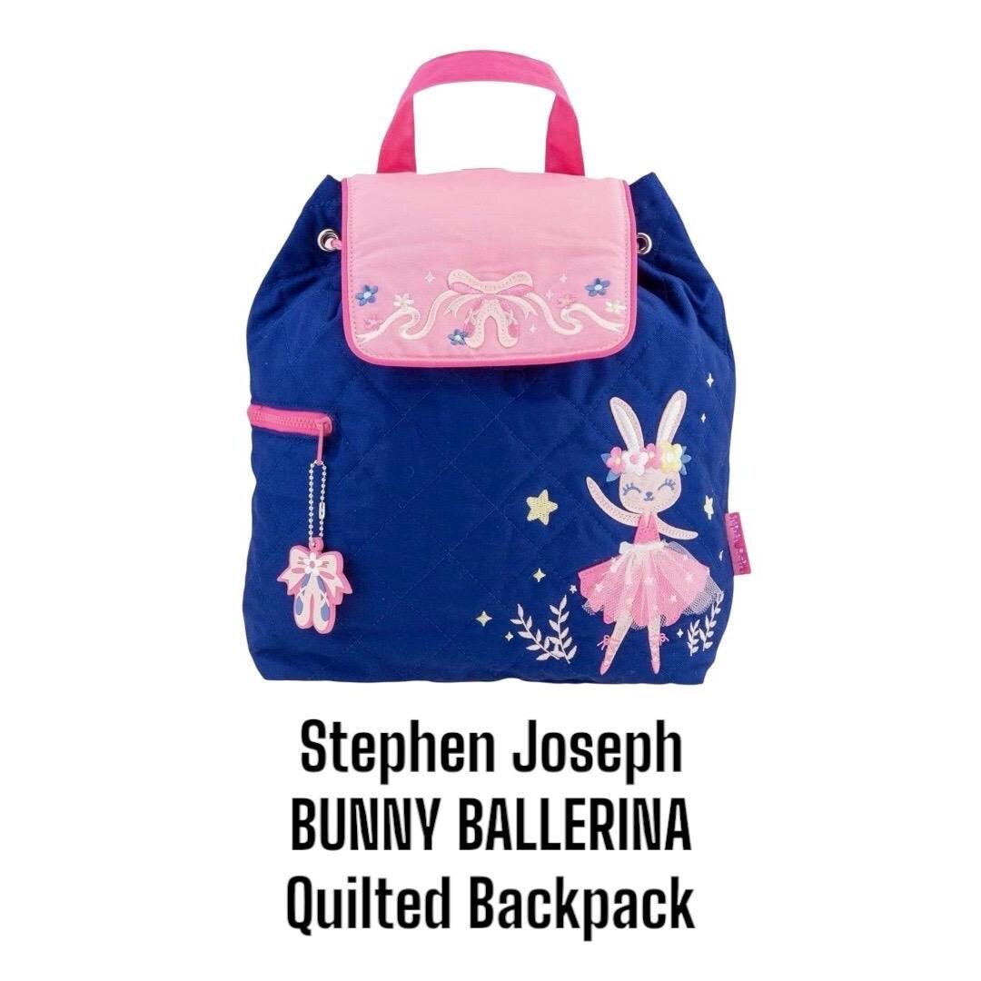 Stephen Joseph Bunny Ballerina Quilted Backpack - Etsy
