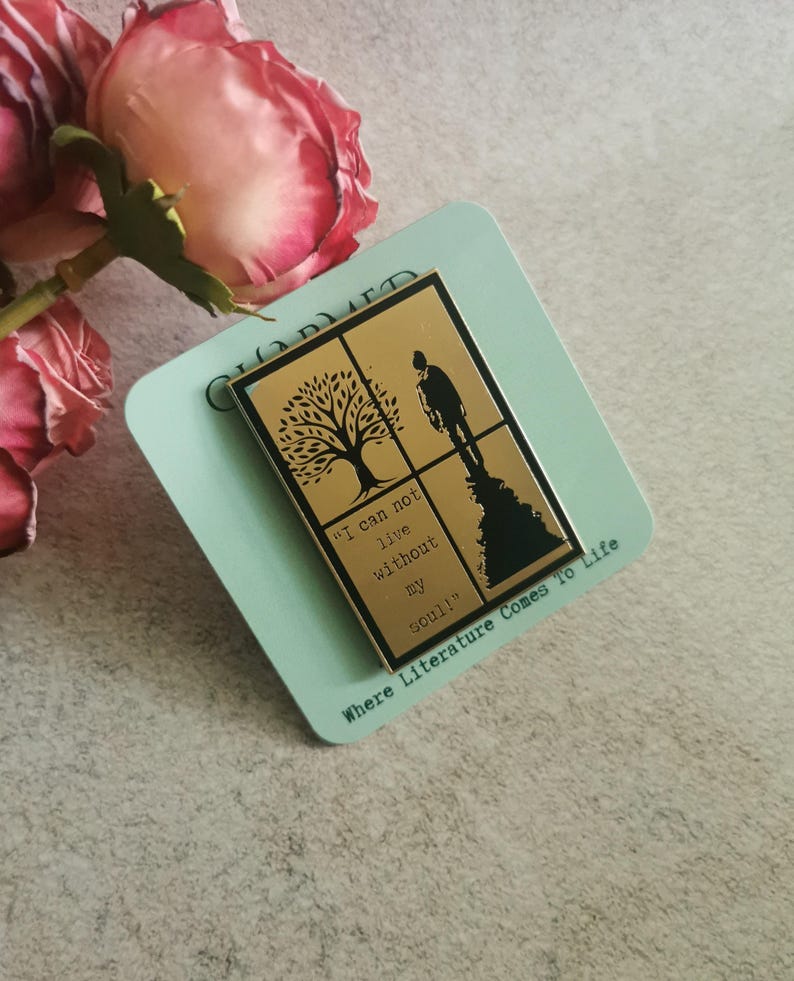 Wuthering Heights Pin, Heathcliffe Enamel Badge for Book Lovers, Gothic ...
