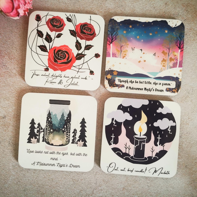 Classic Literature Coaster - Etsy UK