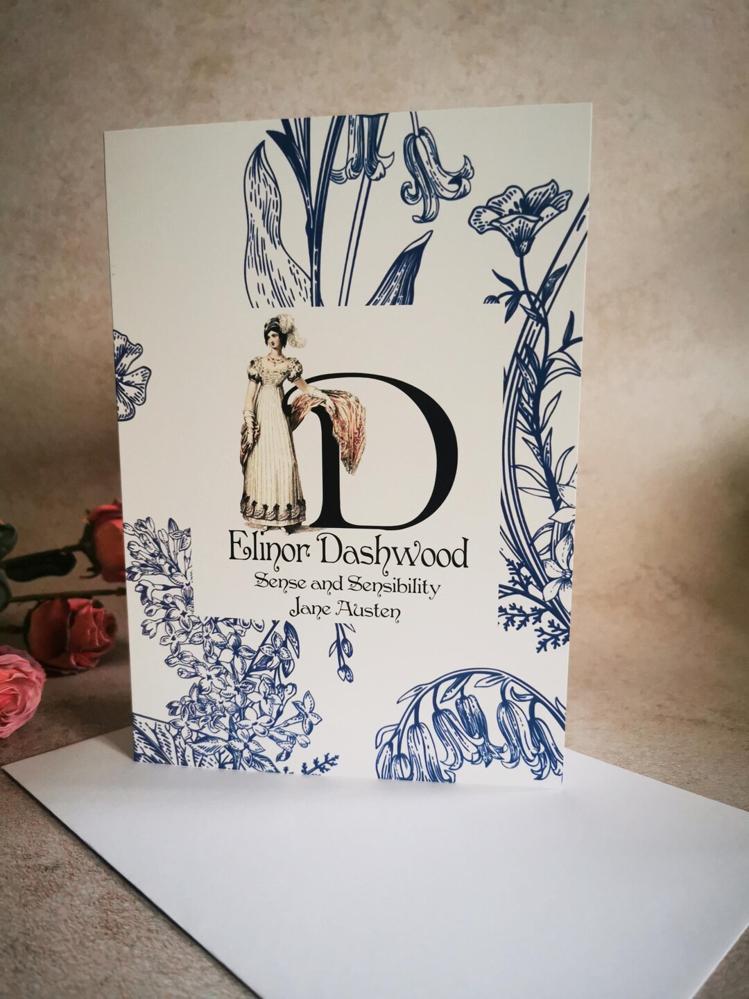Jane Austen Elizabeth Bennet Card, Birthday Card for Austen Fans ...