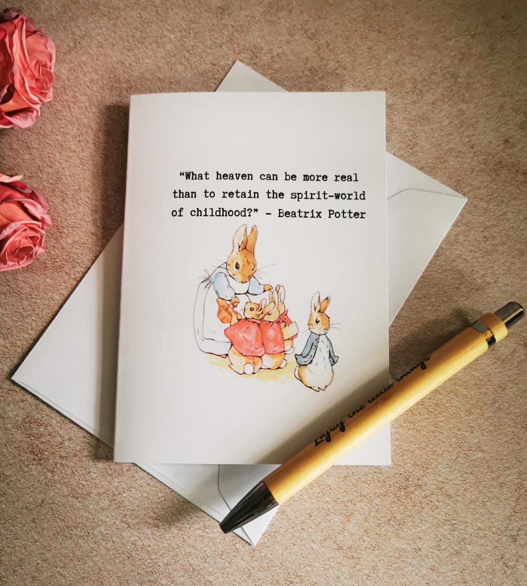 Beatrix Potter Peter Rabbit Card, New Baby Congratulations Greeting ...