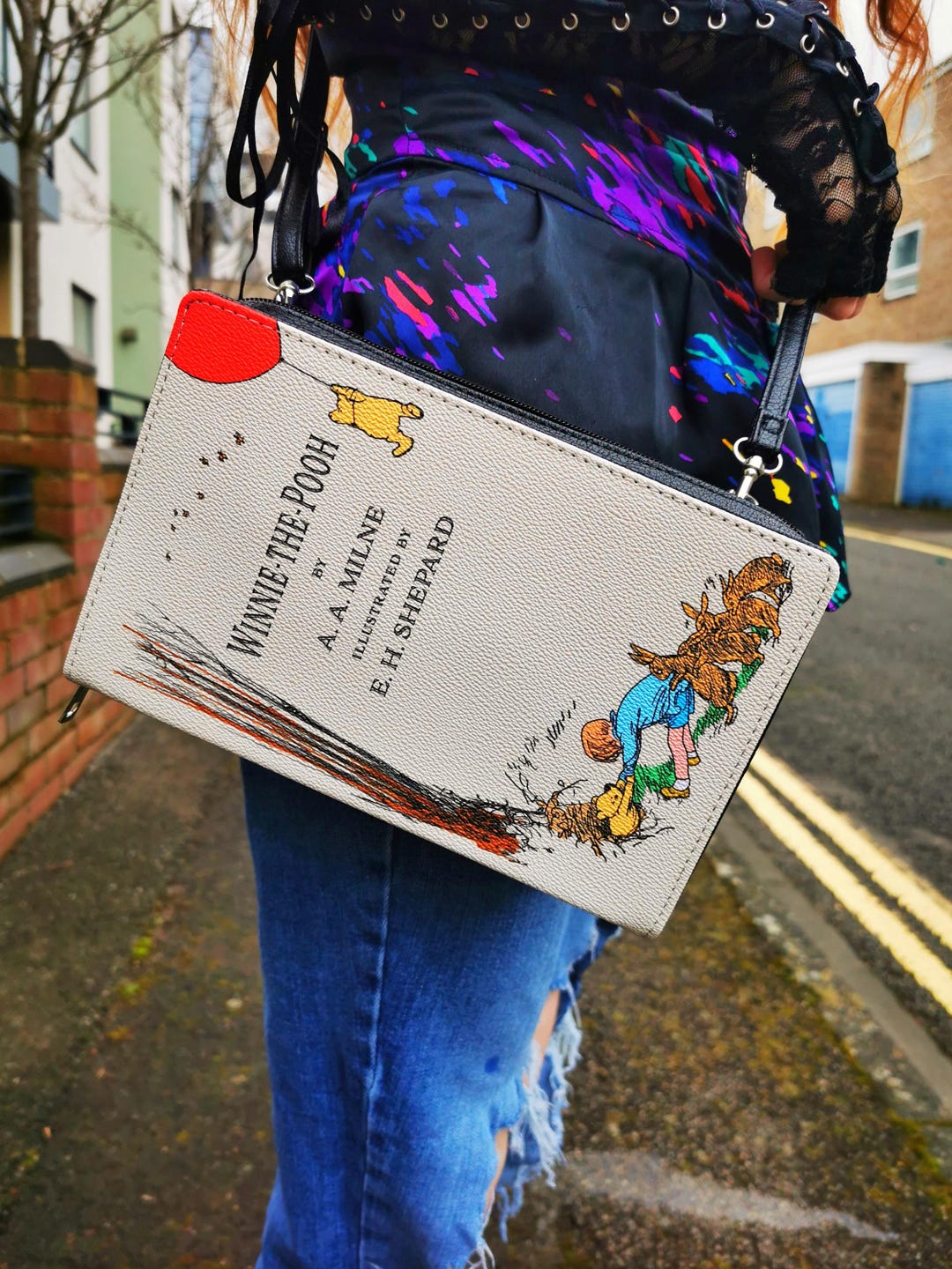 Winnie the Pooh Book Clutch, Literary Handbag, Classic Storybook Purse ...