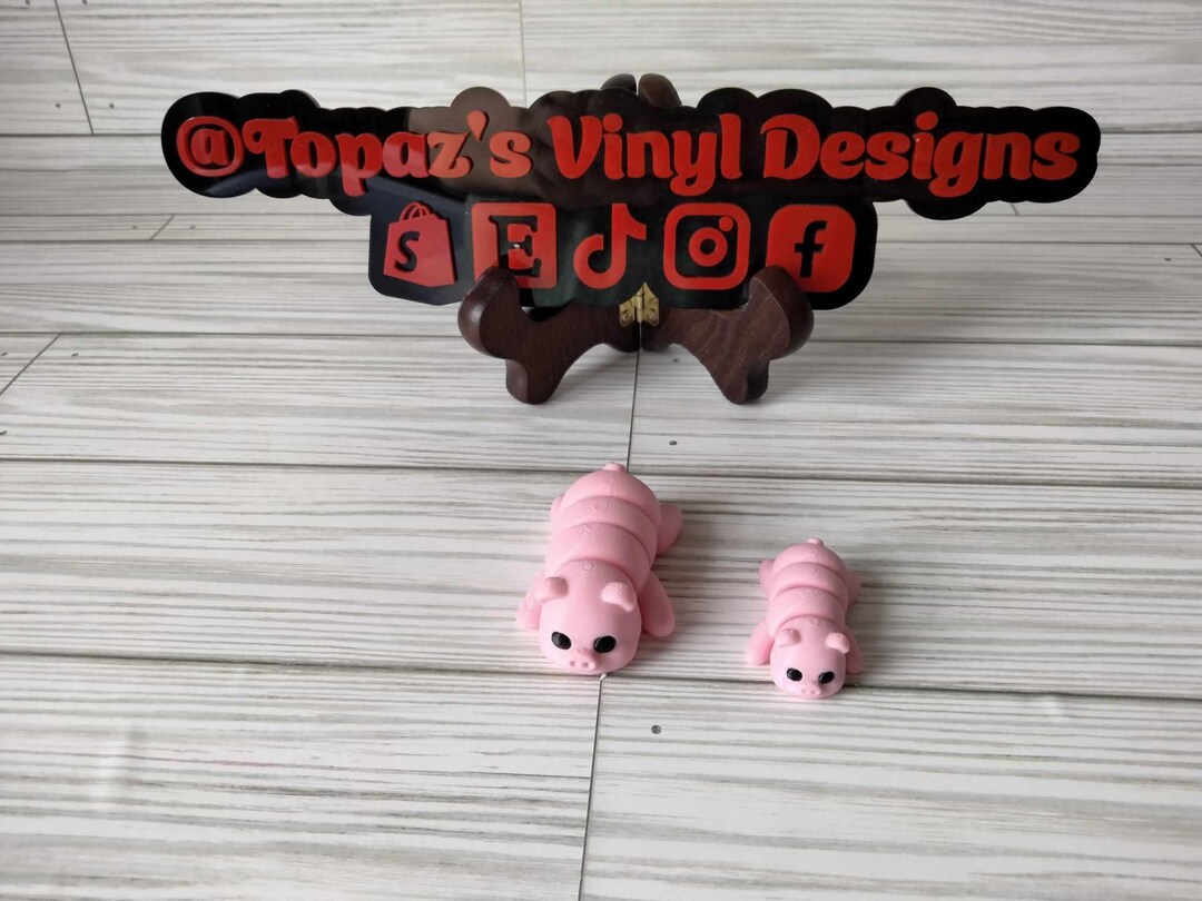 3D Printed Pig Fidget Toy | Articulated Sensory Desk Toy - Etsy