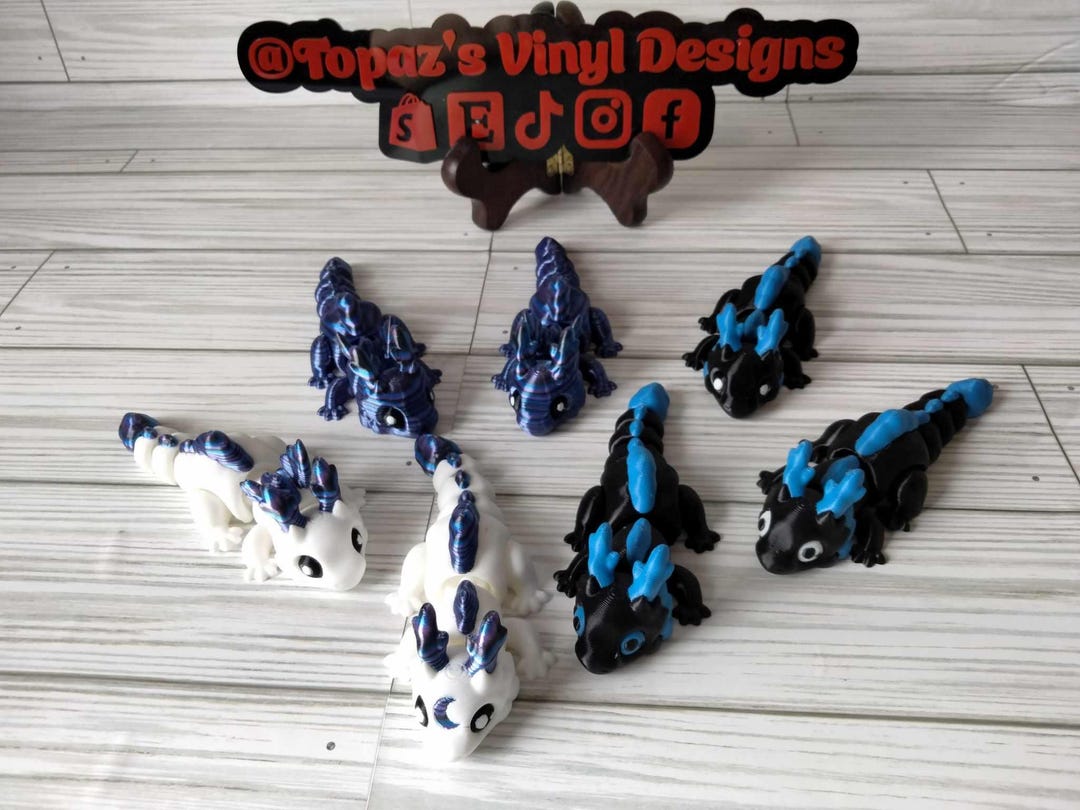 Cloud Dragons Moon 3D Printed Articulated 3D Animals - Etsy