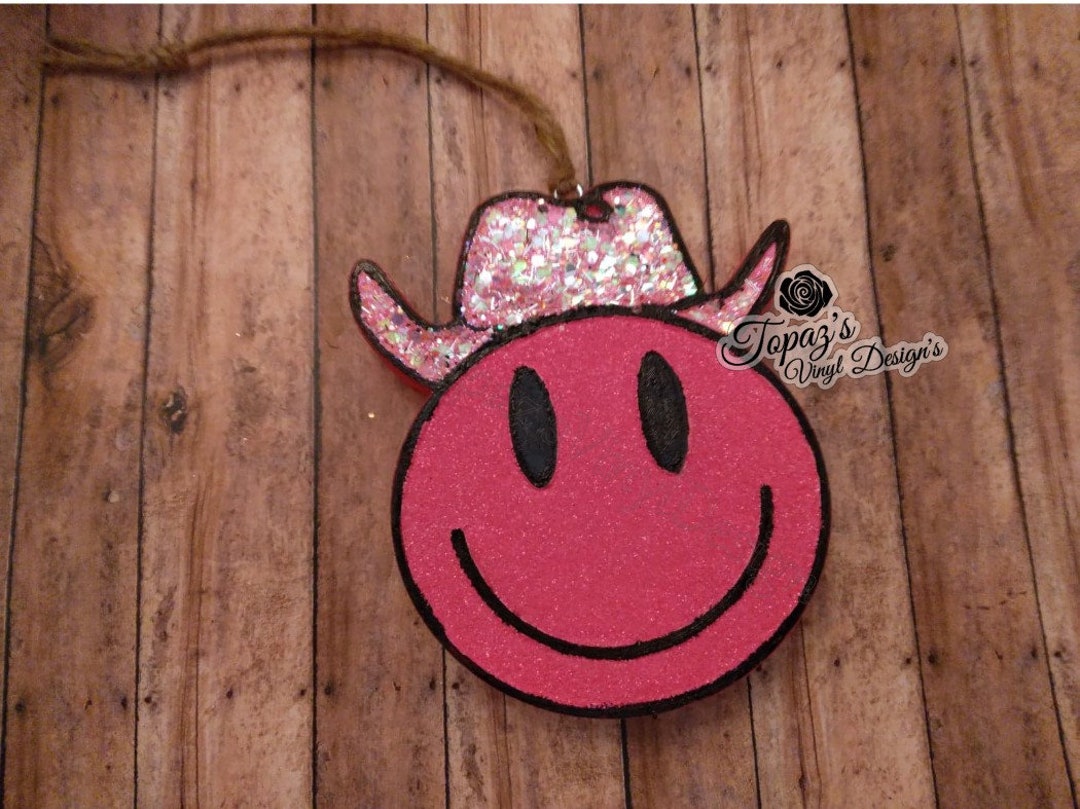 Cowgirl Smiley Face / Air Freshener/ Car Freshener/ Hat Freshener/ Car ...