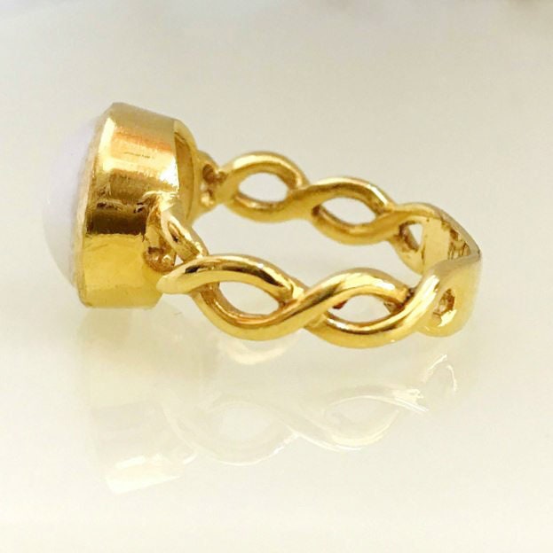 18K 22K Real Solid Yellow Gold Ring Hallmark Certified - Etsy