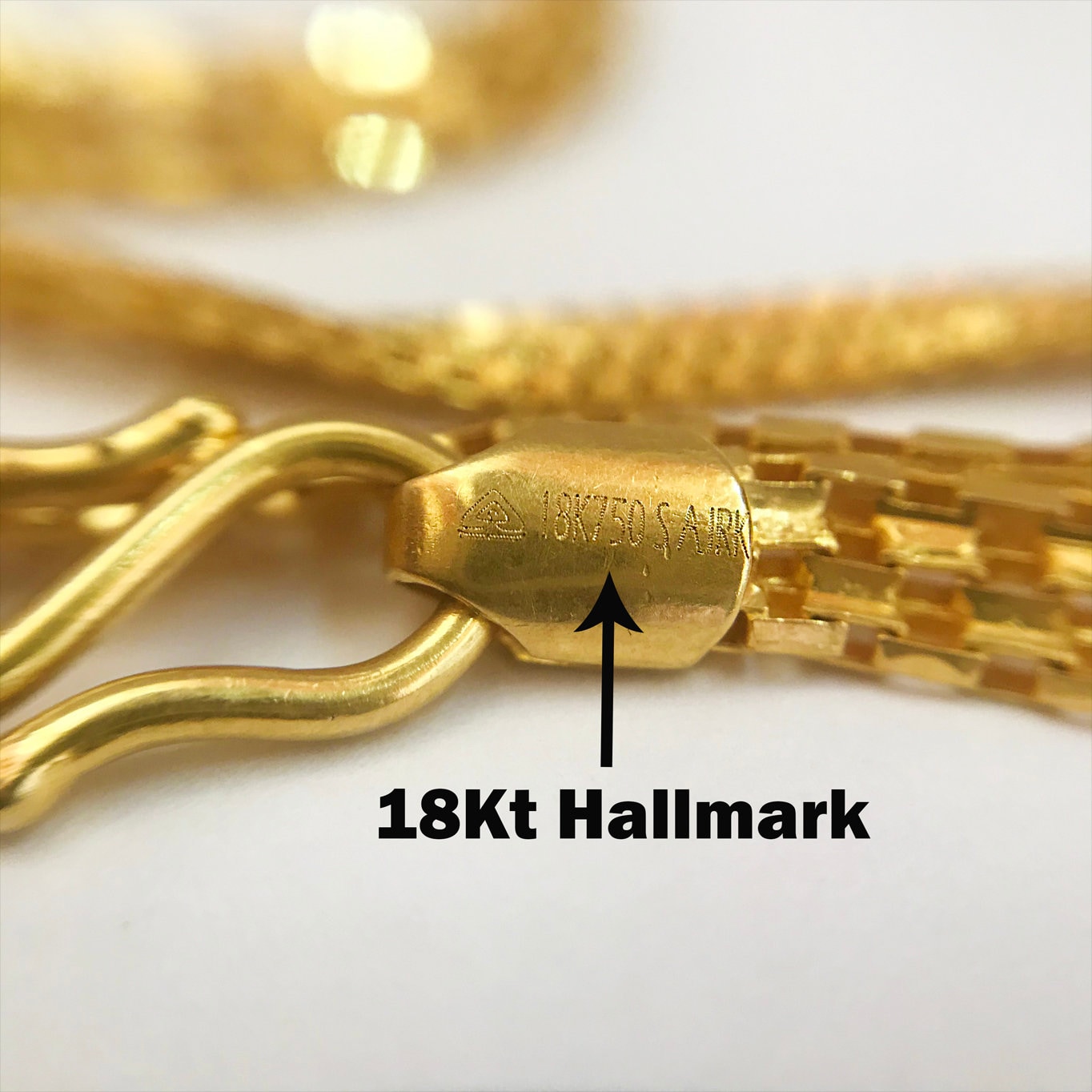 18 Kt, 22 Kt Real Solid Yellow Gold Wheat Chain Hallmark Certified ...