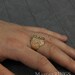 14K ,18K ,22K Real Yellow Gold Letter Personalized Initial Signet Ring ...