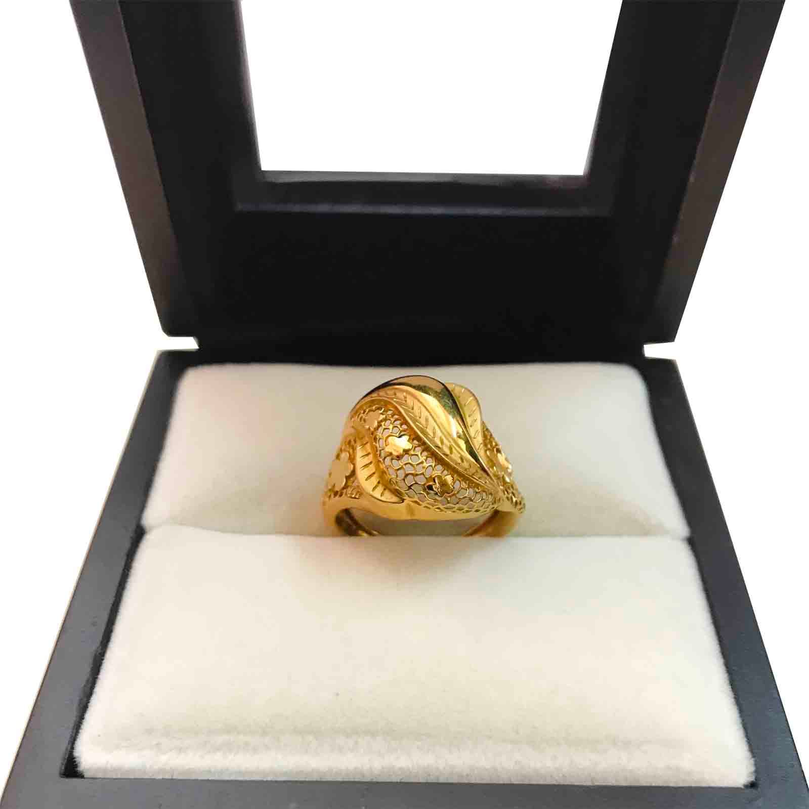 Fine Jewelry 22 Kt Real Solid Yellow Gold Ring Hallmark - Etsy