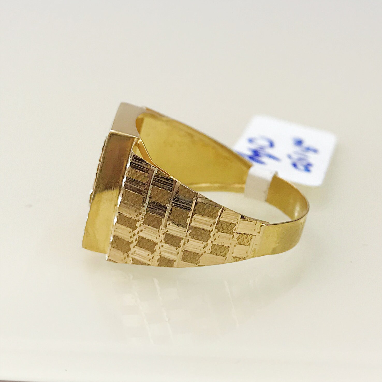 18K 22K Real Solid Yellow Gold Statement Ring Hallmark - Etsy