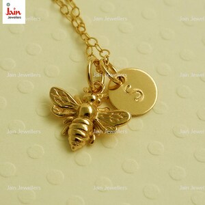 14 Kt, 18 Kt, 22 Kt Yellow Gold Personalized Bumble Honeybee Chain ...