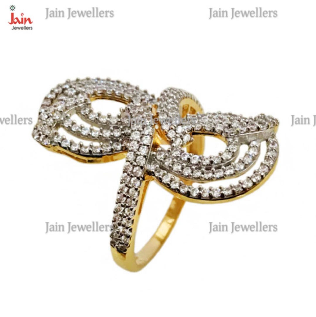 Fine Jewelry 22 Kt Real Solid Yellow Gold Ring, Hallmark Certified ...