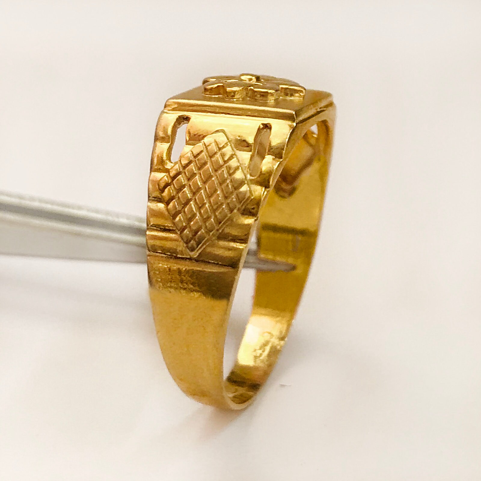 Fine Jewelry 14K, 18K, 22K Real Solid Yellow Gold Ring, Hallmark ...