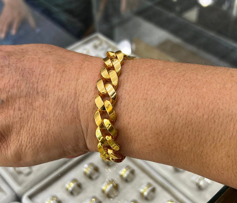Solid Gold Bracelet For Men