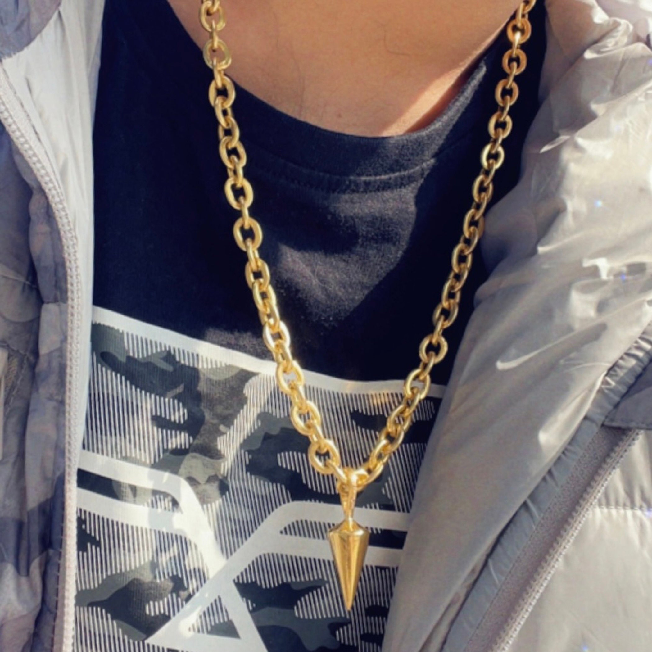 18K 22K Real Solid Yellow Gold Link Chain Hallmark Stamped - Etsy