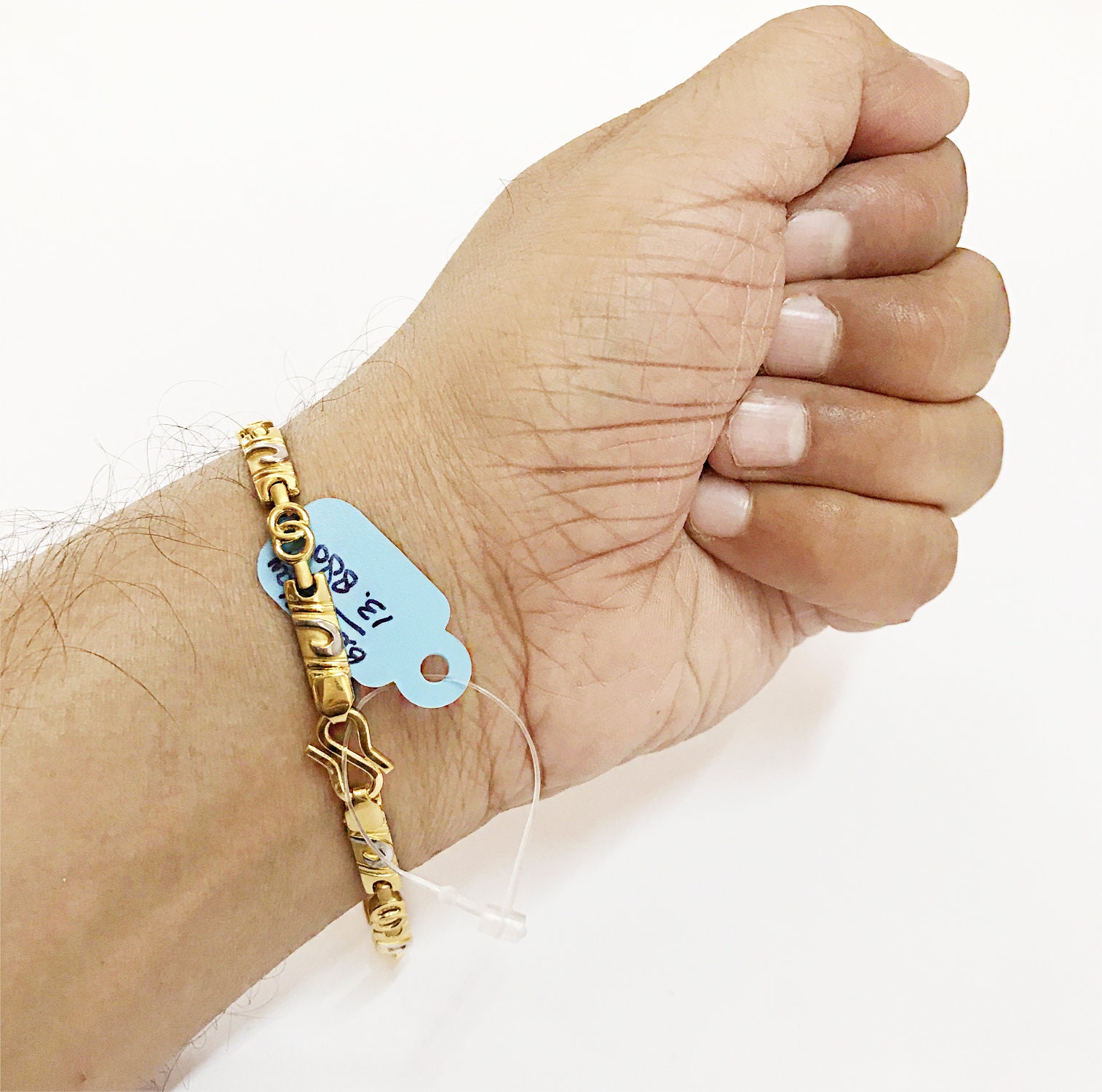 18kt 22kt Hallmark Stamped Real Solid Yellow Gold 2 Tone - Etsy