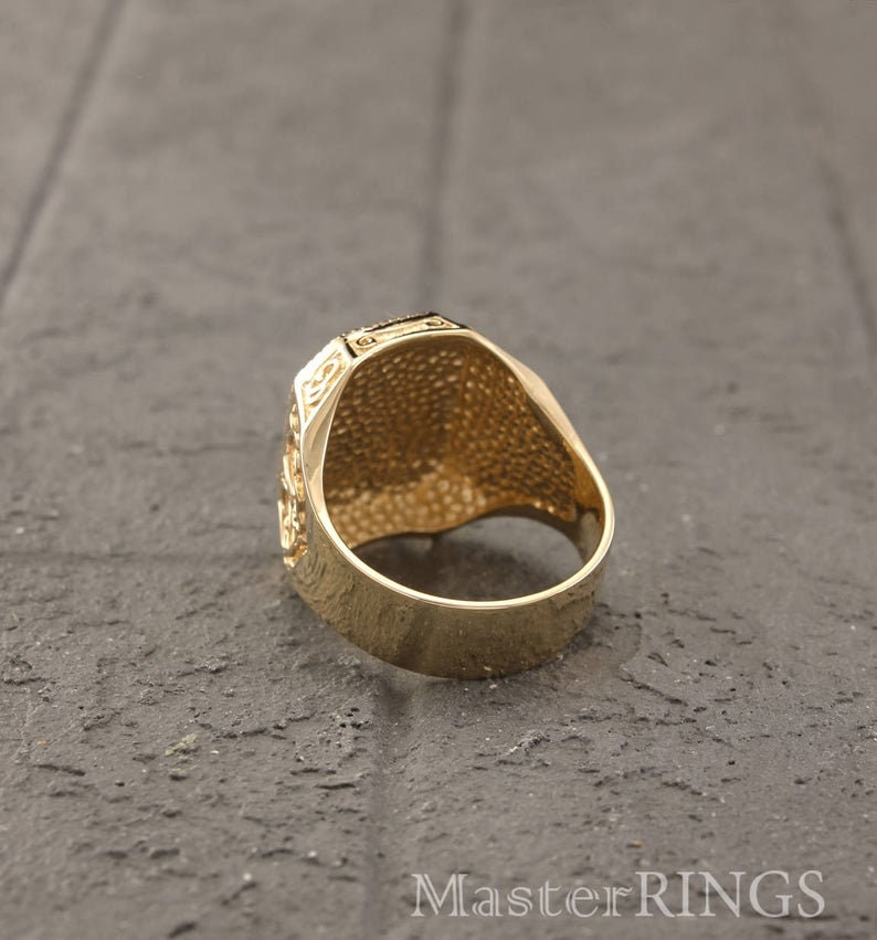 14K 18K 22K Real Yellow Gold Letter Personalized Initial - Etsy