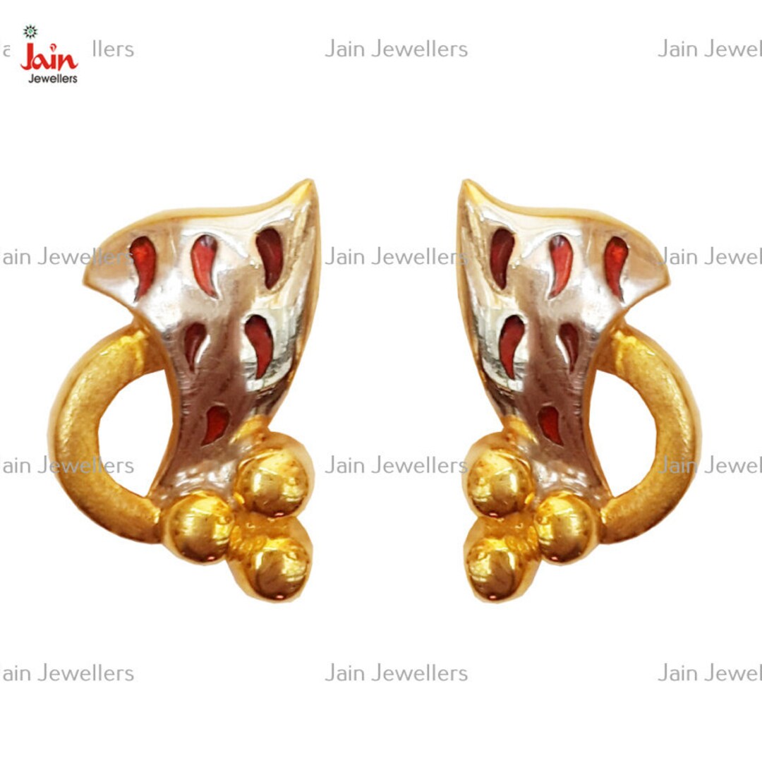 Fine Jewelry 18 Kt Hallmark Certified Real Solid Yellow Gold Handmade ...