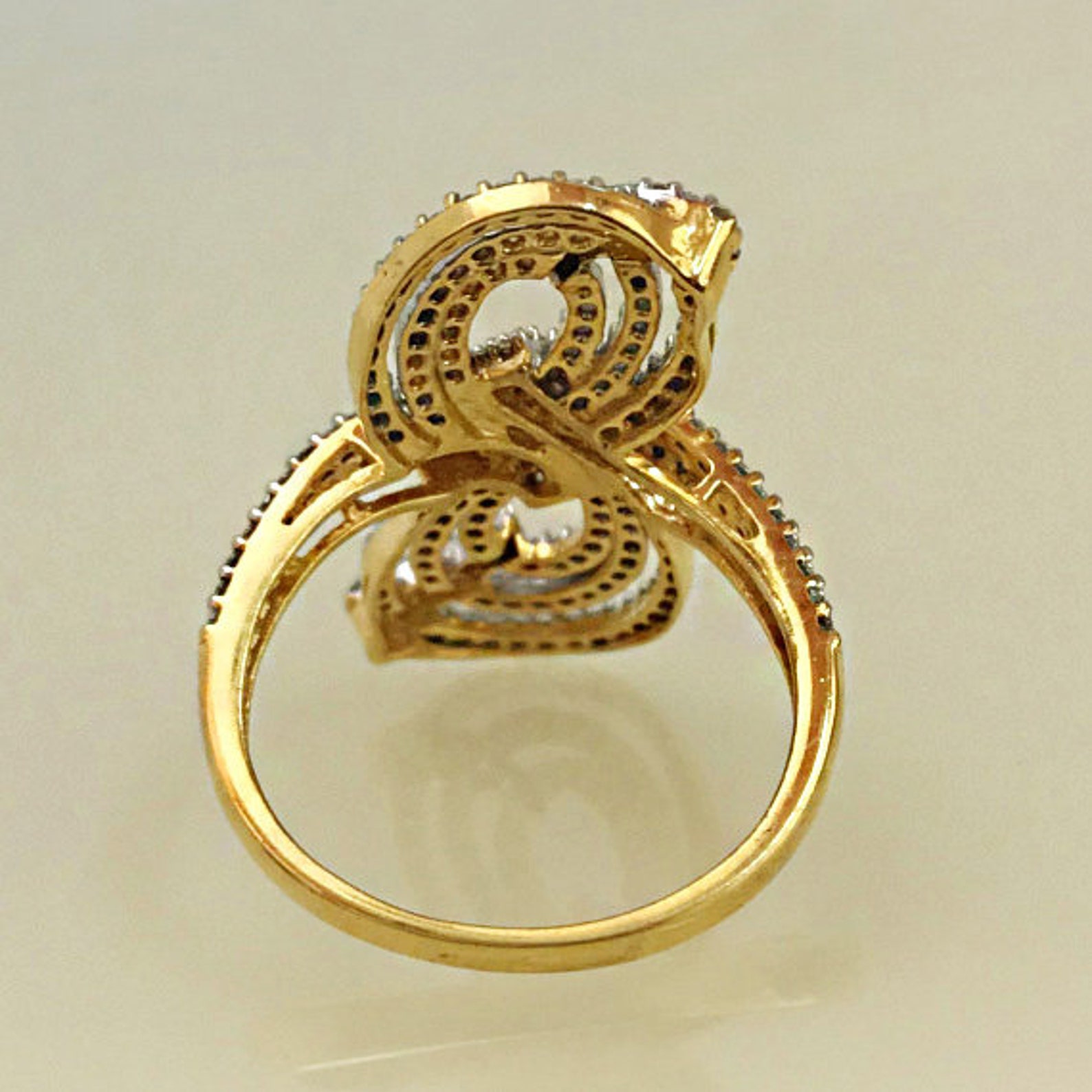 Fine Jewelry 22 Kt Real Solid Yellow Gold Ring Hallmark - Etsy