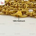 18 Kt, 22 Kt Hallmark Real Gold Cable Link Chain Men's Necklace Width ...